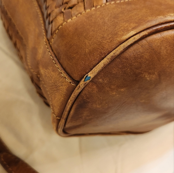 Unisa | Bags | Unisa Woven Leather Bucket Bag | Poshmark